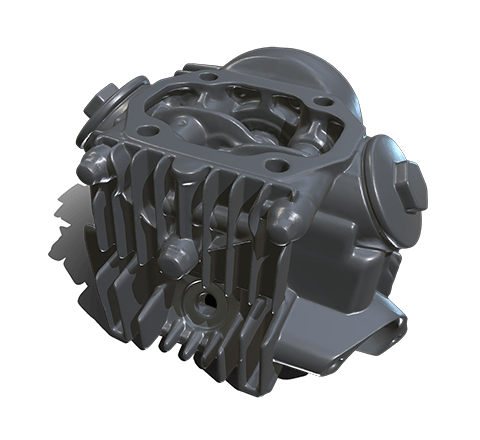Motorcycle cylinder head HD | Free 3D model | Professional 3D scanning ...