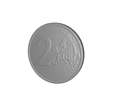 Euro coin | Free 3D model | Professional 3D scanning solutions