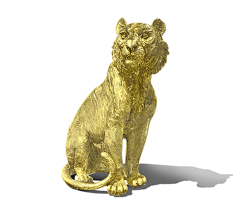 Golden Tiger | Free 3D model | Professional 3D scanning solutions