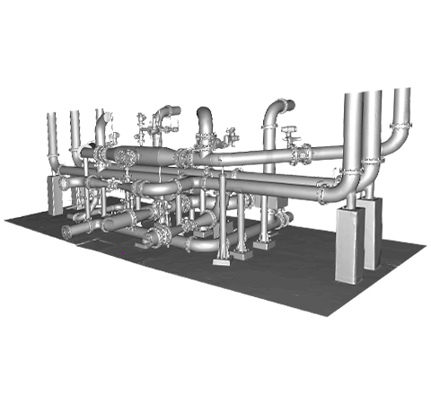 Pipe system | Free 3D model | Professional 3D scanning solutions